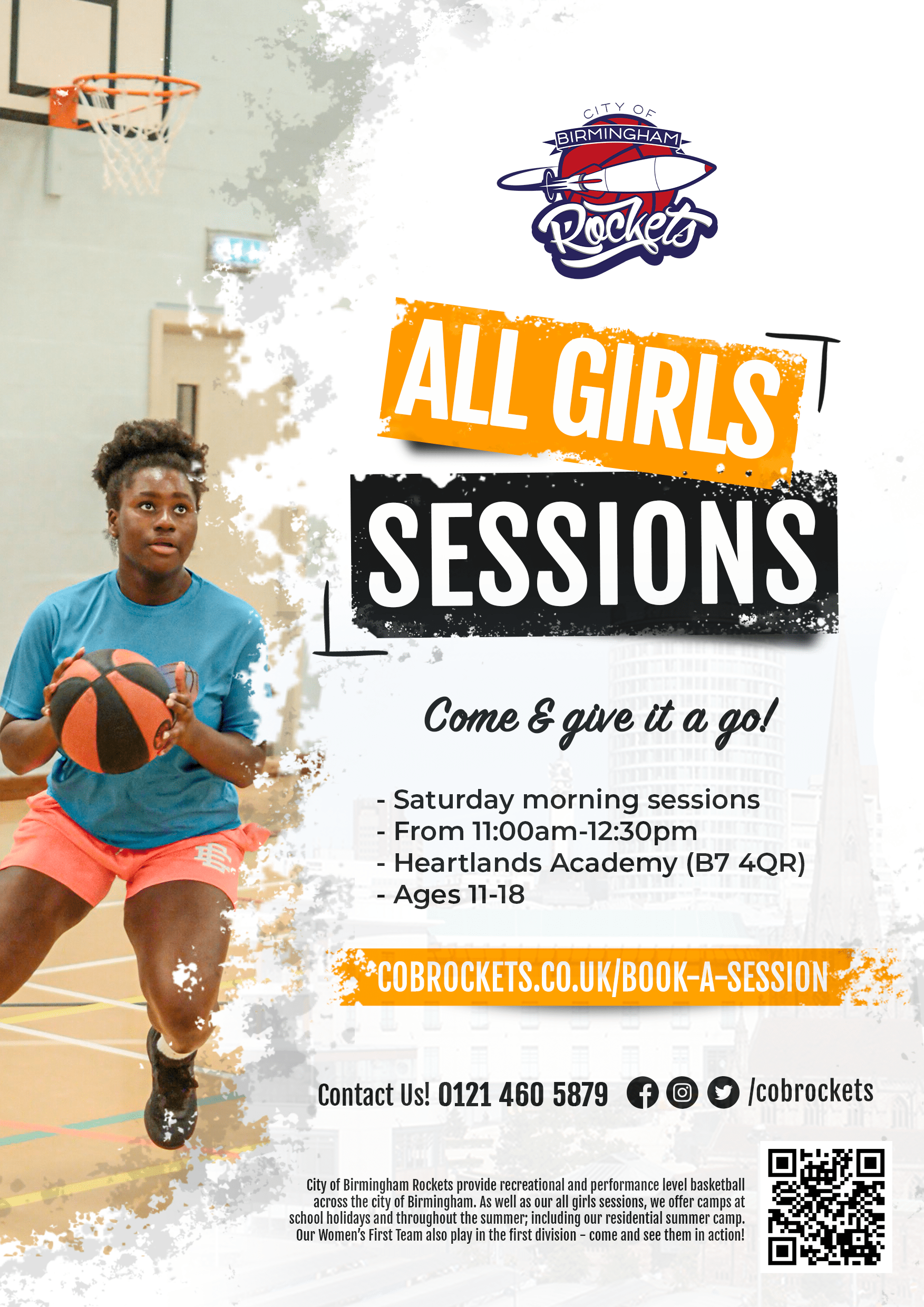 Girls in Basketball - CITY OF BIRMINGHAM ROCKETS BASKETBALL CLUB